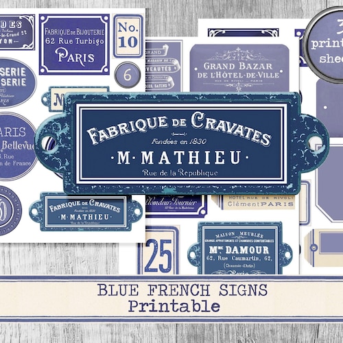 Vintage French Beauty Labels Printable Ephemera Digital - Etsy