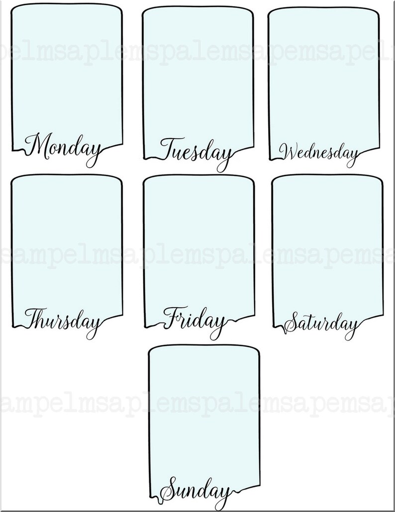 Bullet Journal Weekly Templates BUJO Printable Inspirational | Etsy
