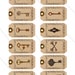 Key Tags Printable Gift Tags Instant Download Digital Collage Sheet ...