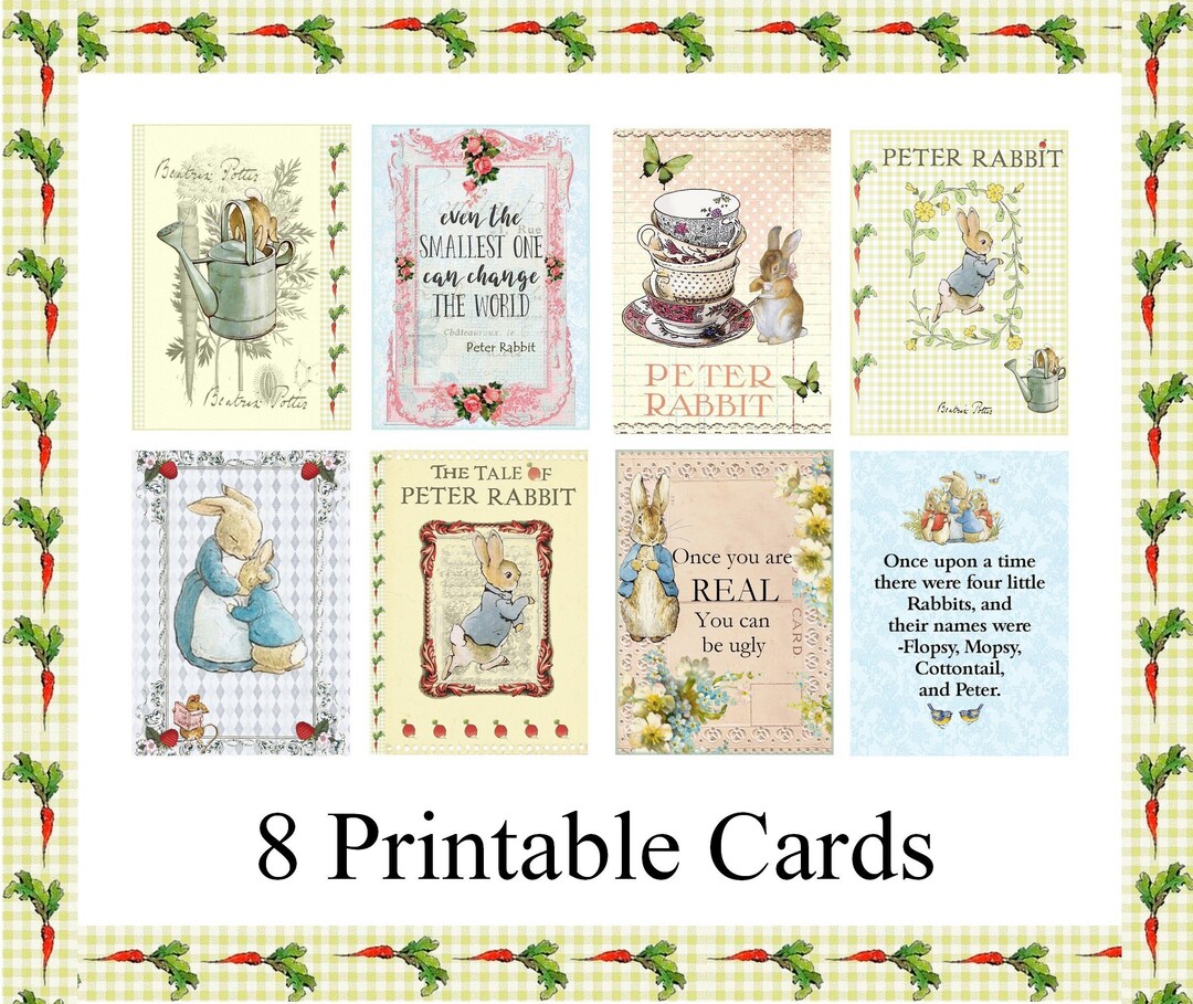 Printable Peter Rabbit Inspirational and Motivational Sticker - Print ...