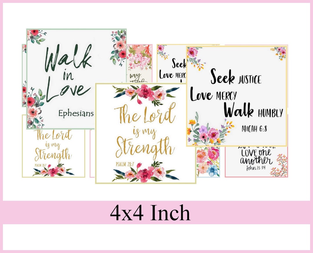 Bible Verses Digital Collage Sheet Scrabble 4x4 Inch Coaster Size BIBLE ...