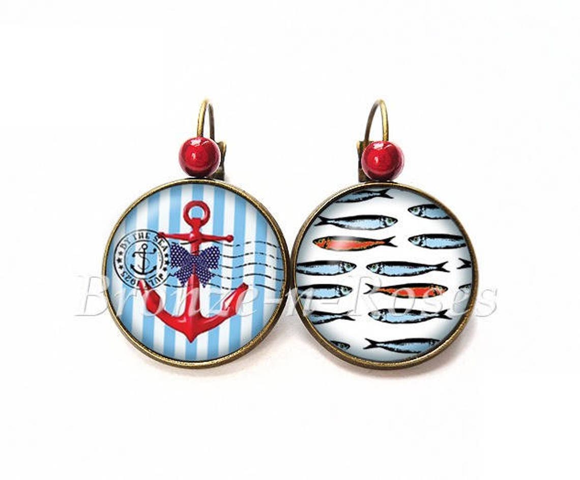 Nautical Circles Anchor Sea Digital Collage Sheet Digital | Etsy