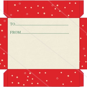 Printable Retro Christmas Ornament Box for Gifts, DIY Vintage Box ...