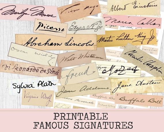 Famous Signatures