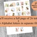 Beatrix Potter Alphabet Peter Rabbit Digital Collage Sheets ABC Peter ...