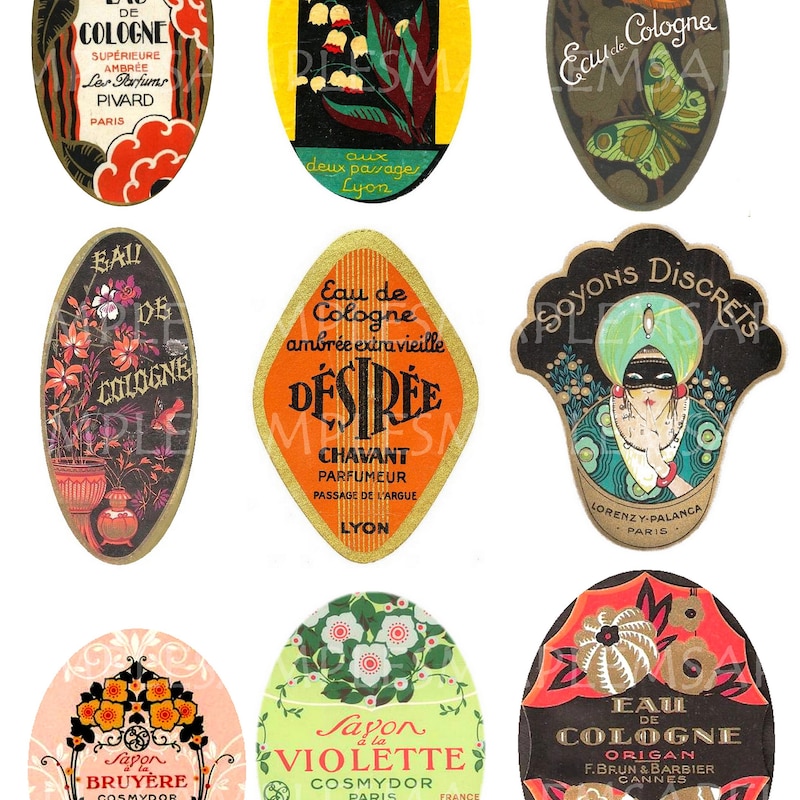 French Perfume Label - Etsy