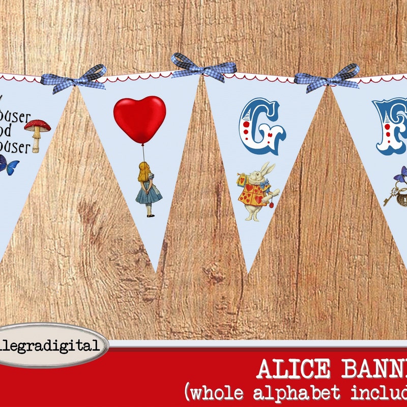 Wonderland Banner - Etsy