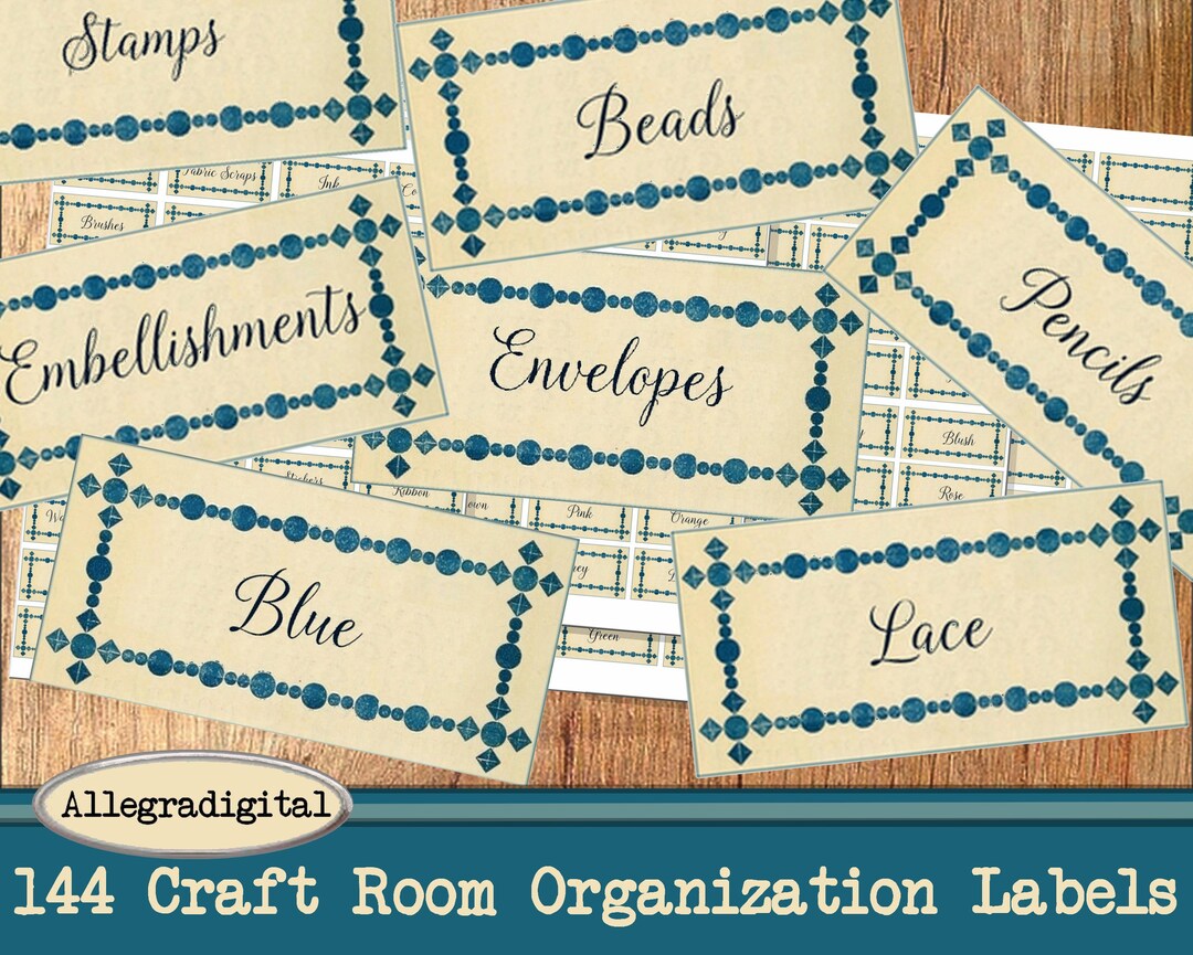 Craft Room Organization Labels Craft Room Labels Printable Instant ...