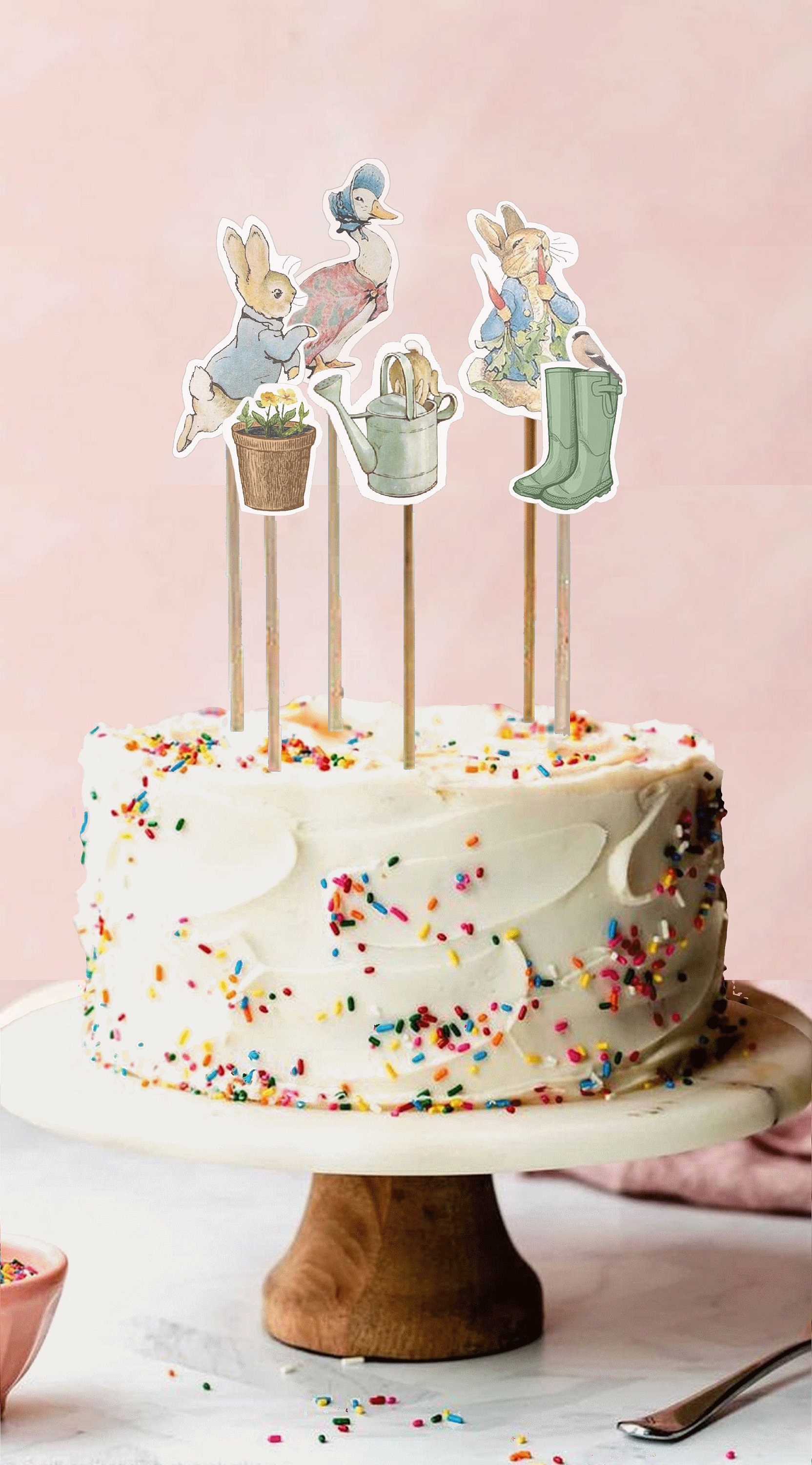 Peter Rabbit Cupcake Toppers Peter Rabbit and Friends Fussy Cuts ...