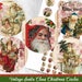 Digital Collage Sheet Circles Santa Claus Christmas Victorian Images ...