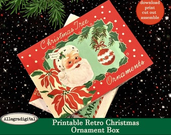 Printable Shiny Brite Box - Etsy