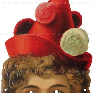 Victorian Half Mask Pack Carnival Antique Masks Victorian Antique Paper ...