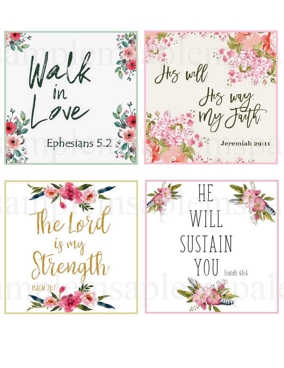 Bible Verses Digital Collage Sheet Scrabble 4x4 Inch Coaster - Etsy