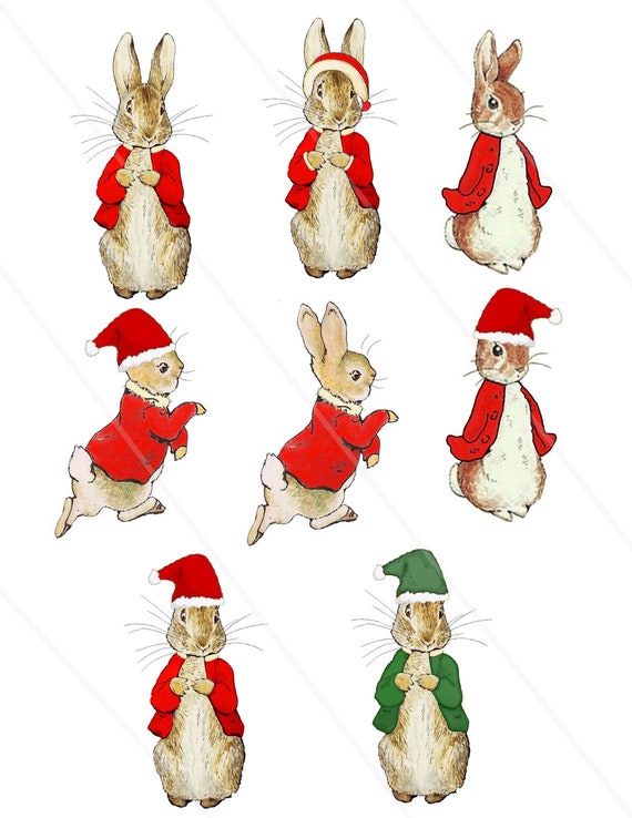 Christmas Rabbit Clipart