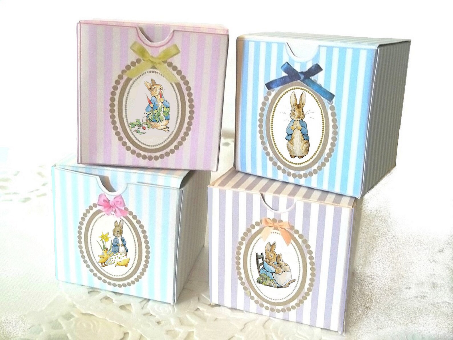 Printable DIY Paper Gift Box Peter Rabbit Beatrix Potter Bunny - Etsy