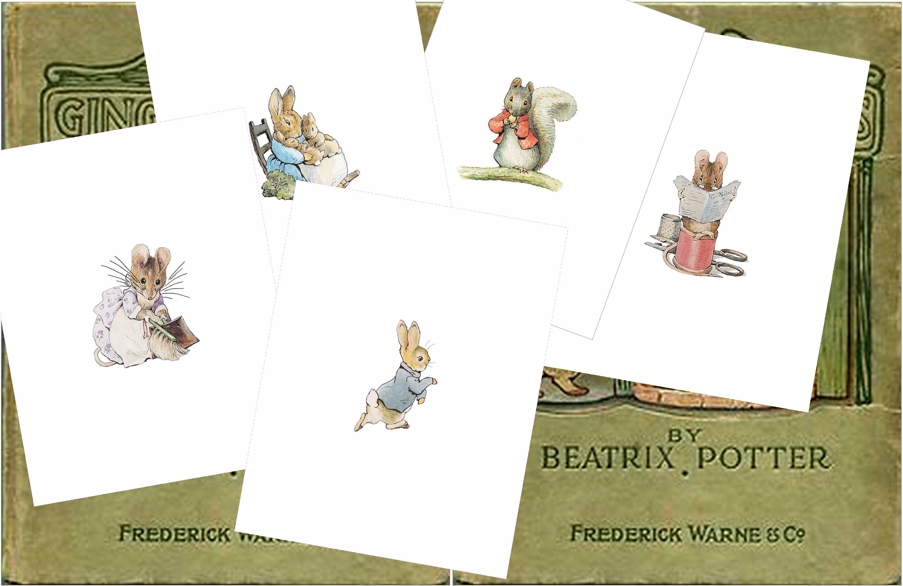 30 Peter Rabbit and Friends Clip Art Transparent PNG Files - Etsy Canada