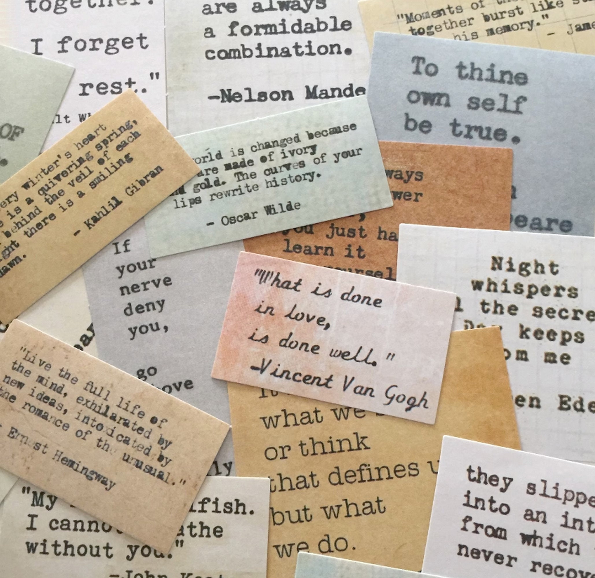Digital Collage Sheet – Inspirational Quotes, Poems and Literary ...
