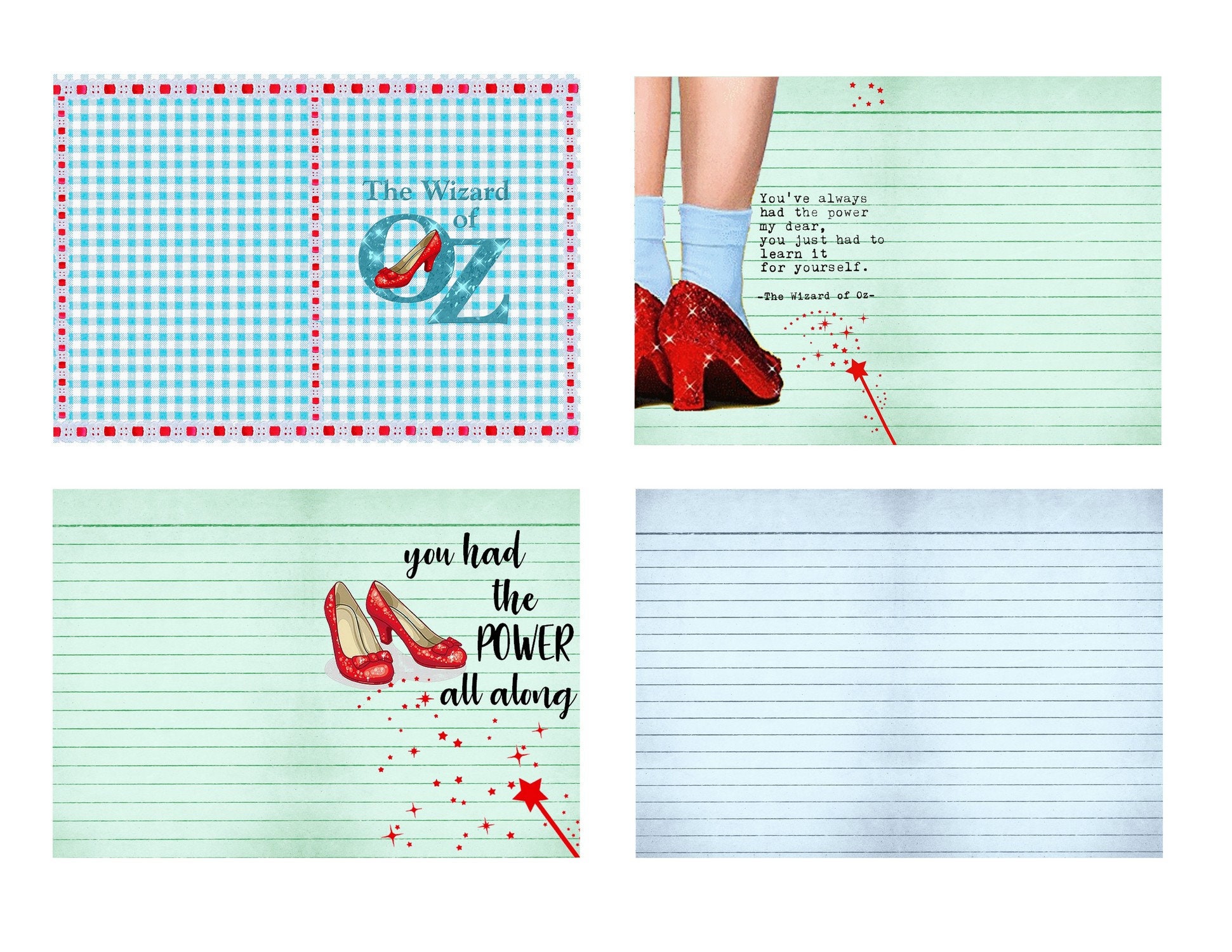 The Wizard of Oz Junk Journal Kit , Scrapbooking Journal Paper Pack ...