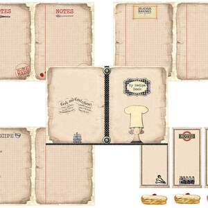 Retro Cook Journal Kit, Cook Junk Journal, Recipes Journal, Vintage ...