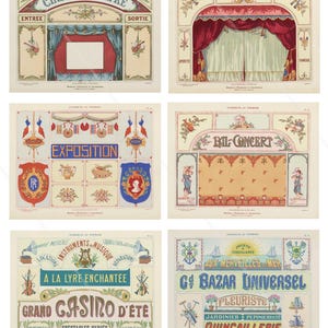 Vintage French Store Signs Ephemera – Printable Antique Paper ...