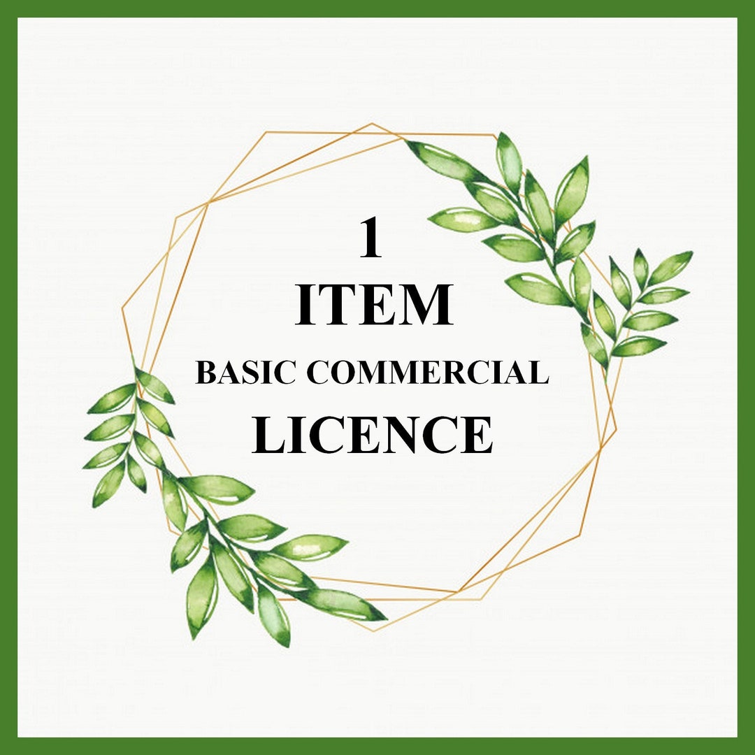 Item Basic Commercial License - Commercial Use Digital Crafting ...