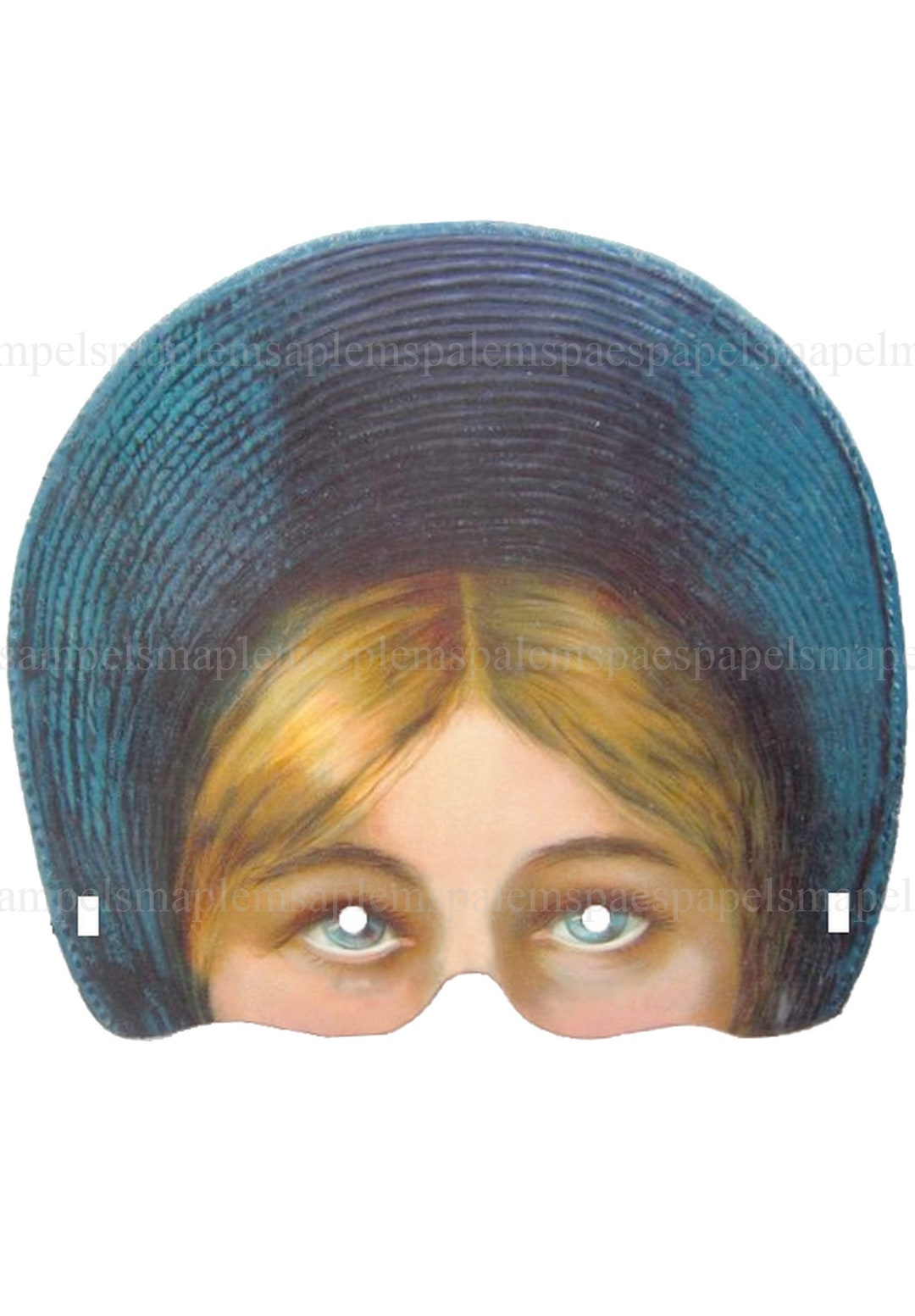 Jane Austen Mask Antique Paper Printable Digital Mask - Etsy
