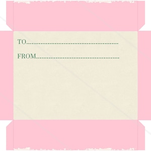 Retro Valentines Day Printable Box Template, DIY vintage box template ...