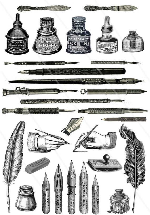 Antique Pen Illustration