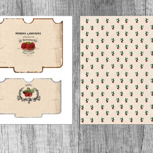 Strawberry Junk Journal Ephemera Pack – Vintage Botanical Spring Garden ...