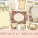 Victorian Blank Labels Printable Add Text Printable Crafting Digital ...