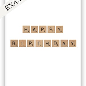 Scrabble Tiles Digital Collage Sheet 1 Inch Squares Scrabble Letters ...