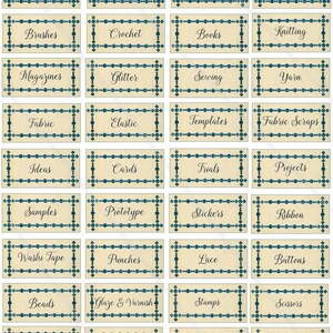 Craft Room Organization Labels Craft Room Labels Printable Instant ...