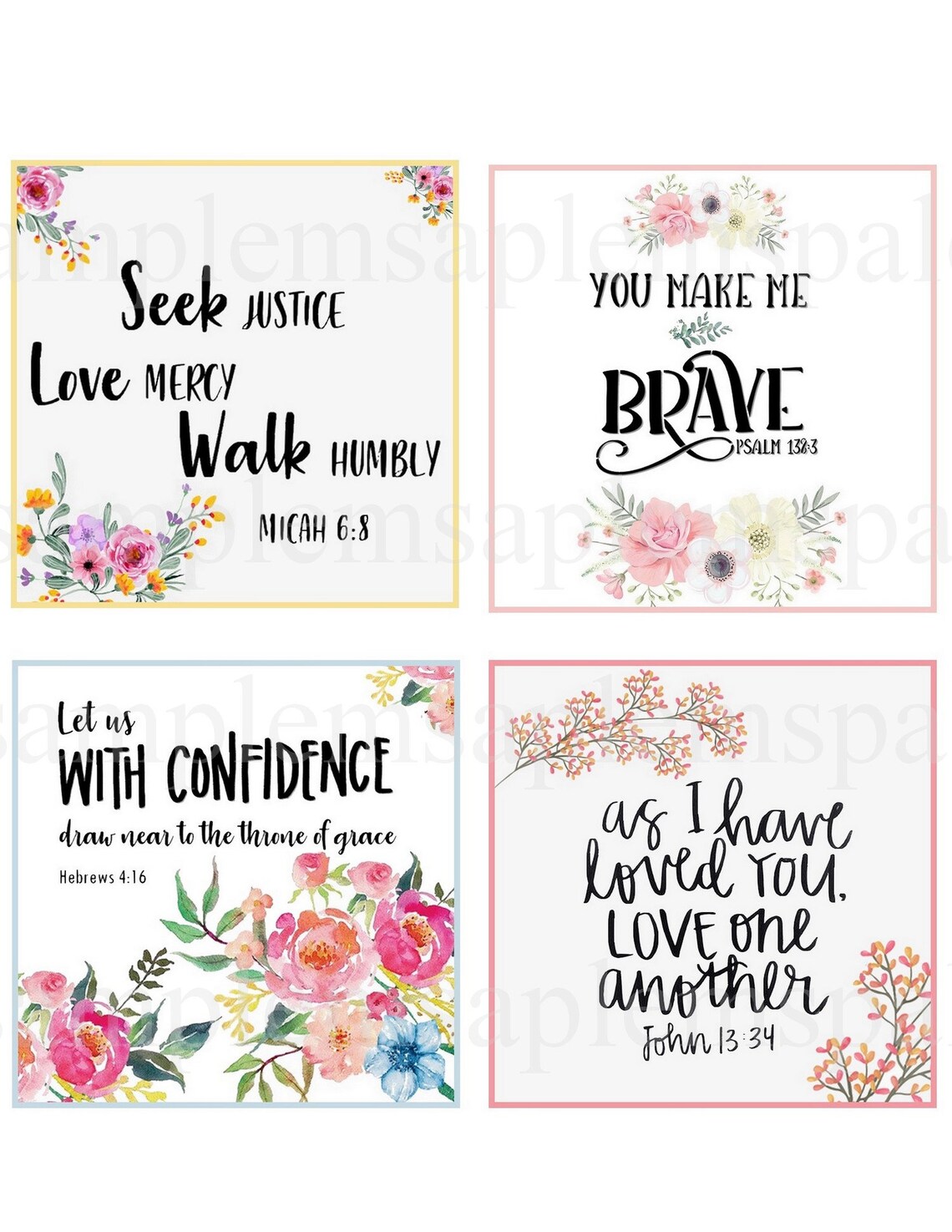 Bible Verses Digital Collage Sheet Scrabble 4x4 Inch Coaster Size BIBLE ...