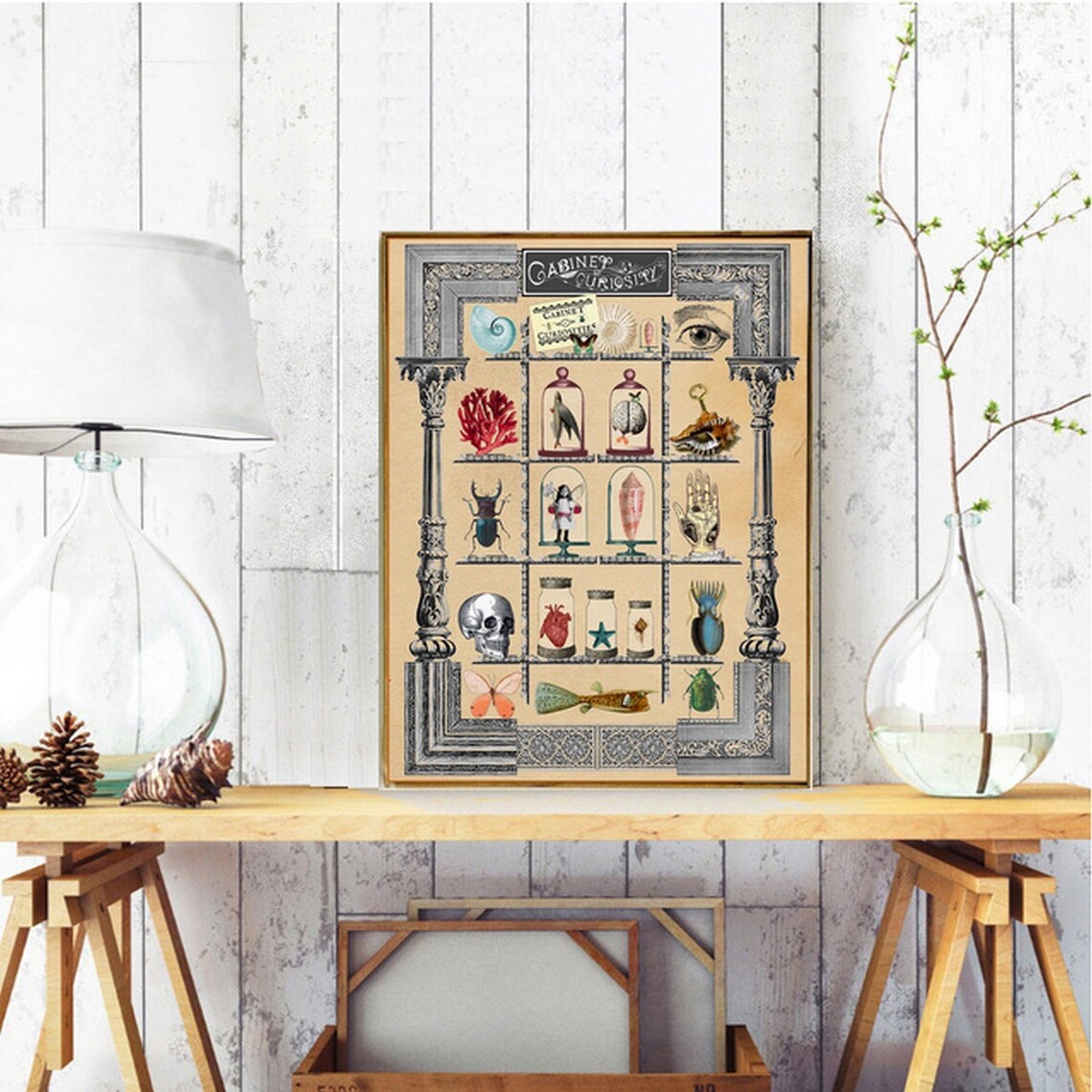 Cabinet of Wonders Printable Artwork, Digital Download Curiosities ...