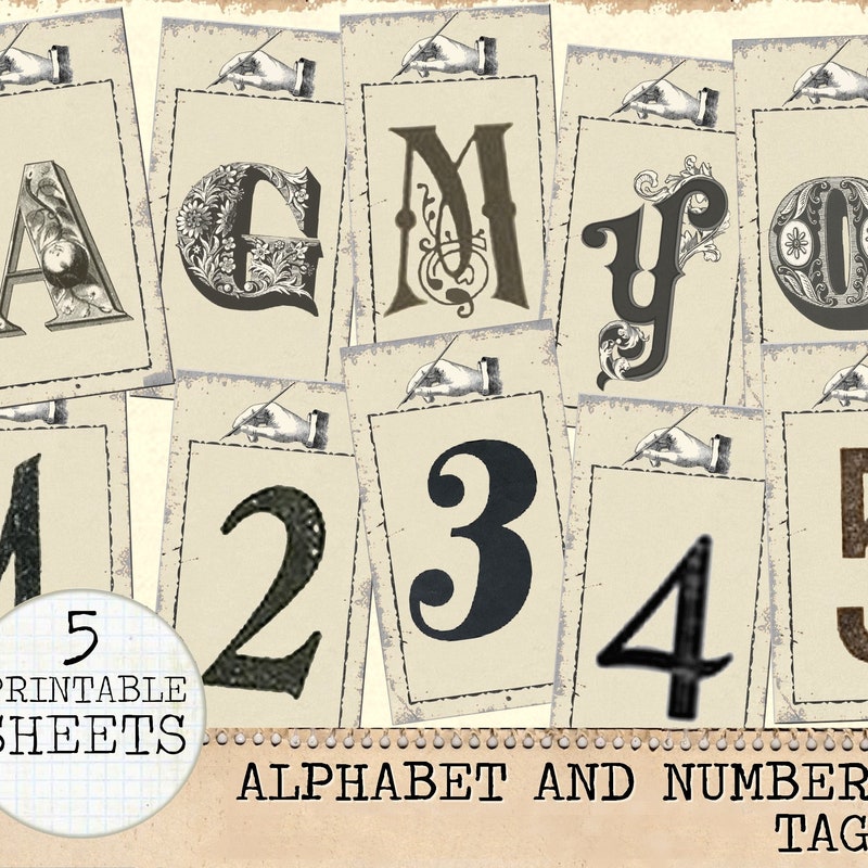 Vintage Alphabet Letters - Etsy