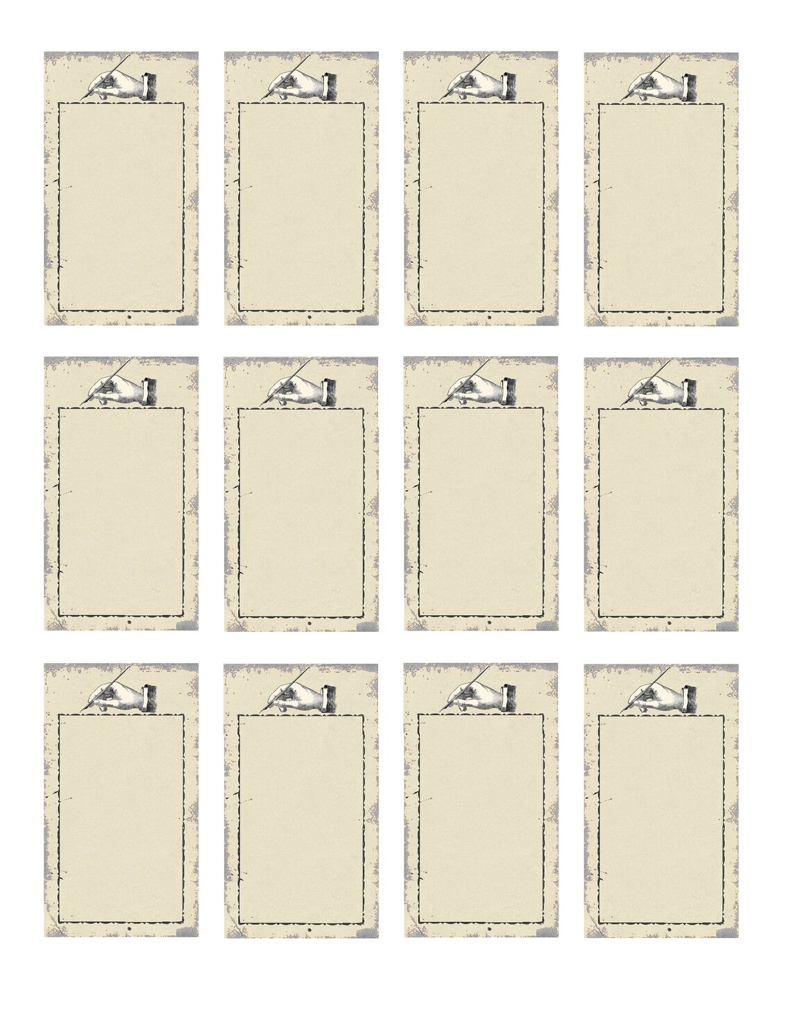 Alpha Tags Letters and Numbers Junk Journal Industrial - Etsy