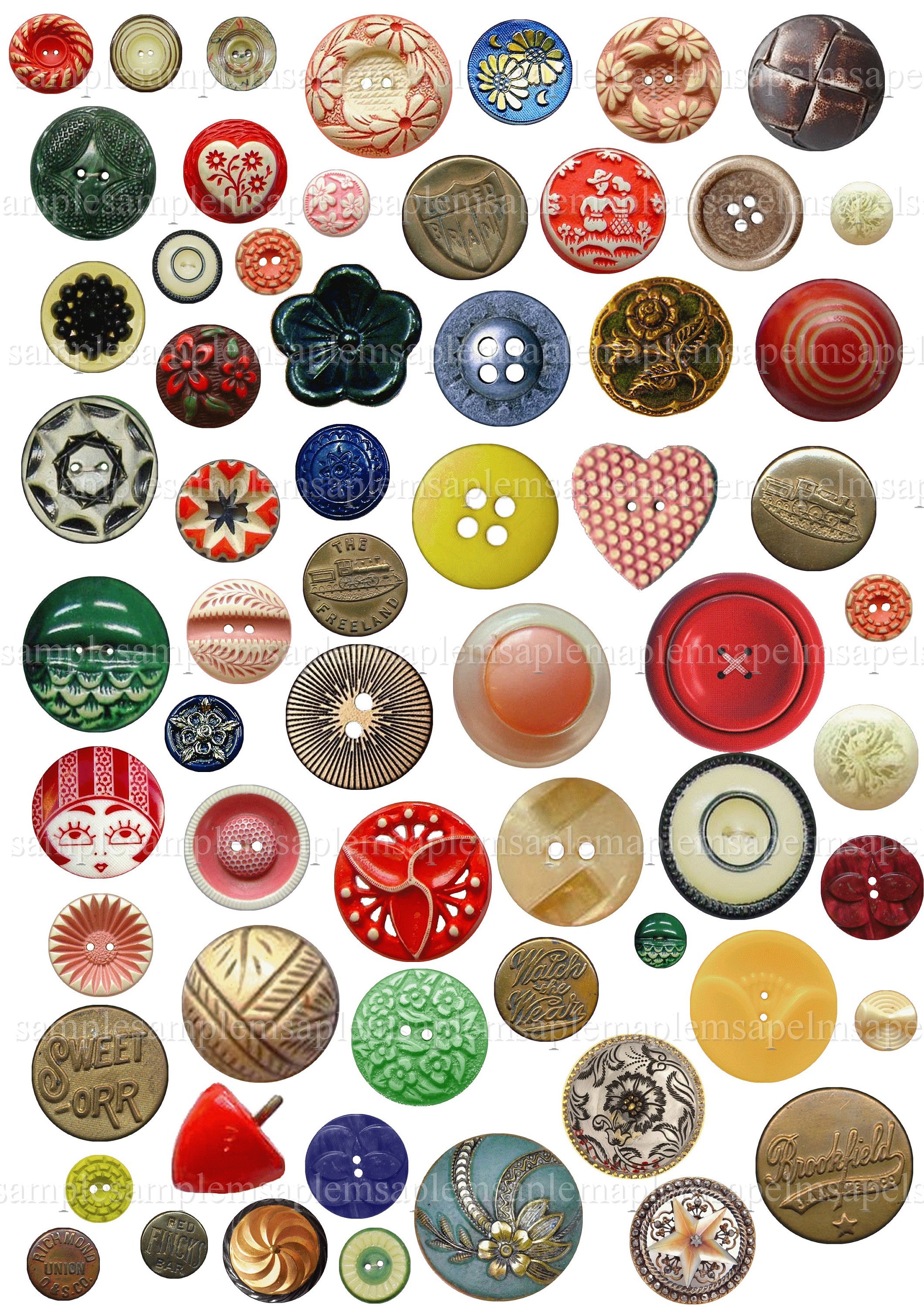 Vintage Button Png