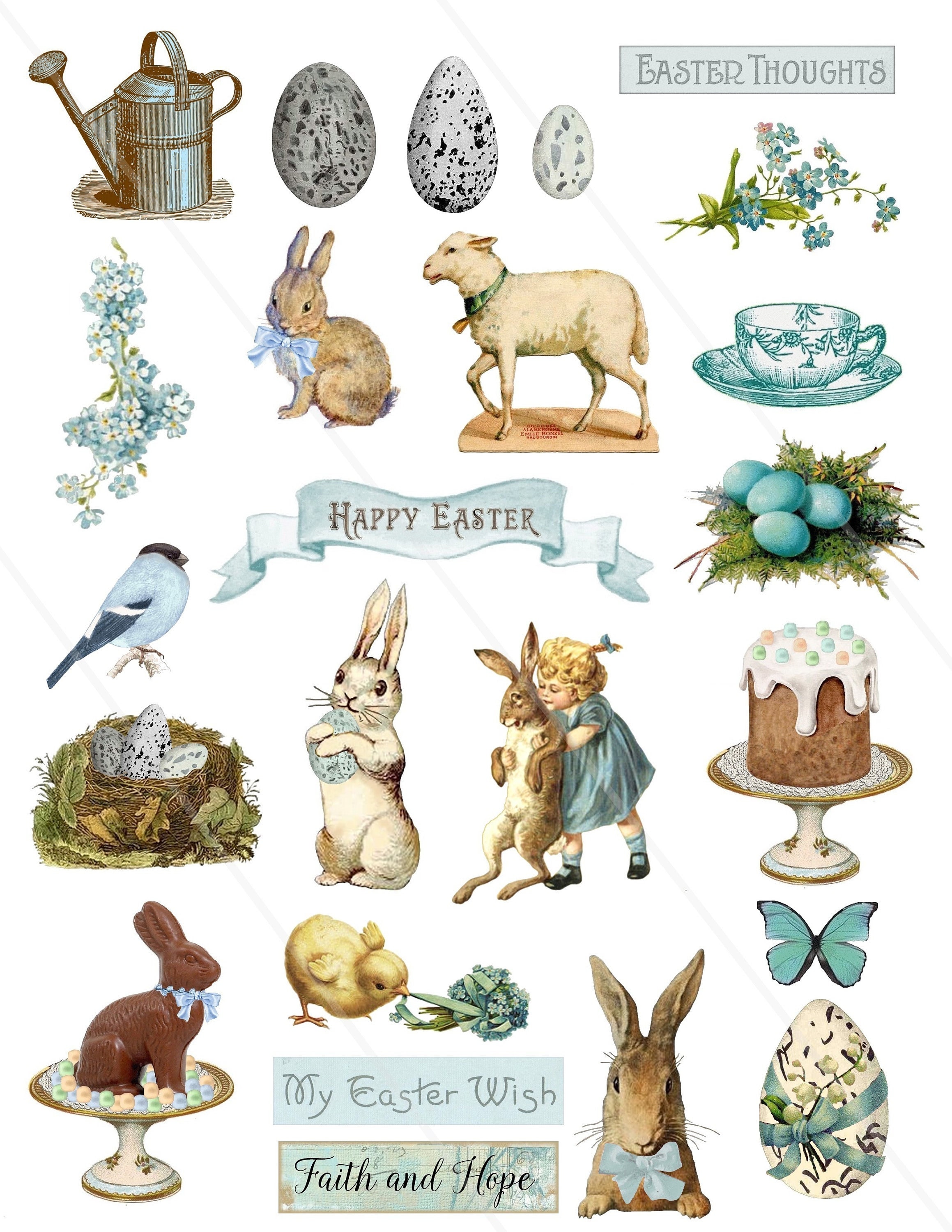 Vintage Easter Bunny Clipart