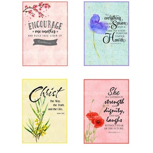 Printable Download BIBLE VERSES TAGS No.1 Scripture Art 2.5"x3.5" Size ...