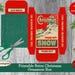 Printable Retro Christmas Ornament Box for Gifts DIY Vintage Box ...