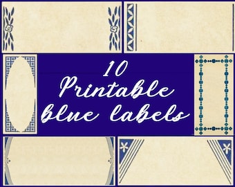 BOTANICAL TAGS Labels Blank Apothecary Editable Printable - Etsy