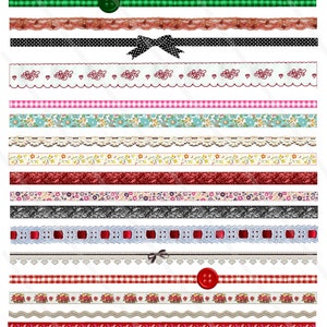 Antique Vintage Lace Borders Collage Sheet, INSTANT DOWNLOAD, Digital ...