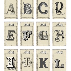 Alpha Tags, Letters and Numbers Junk Journal, Industrial Alphabet ...