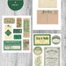 Green Ephemera Pack Instant Download, Printable, Digital Collage, Diary ...