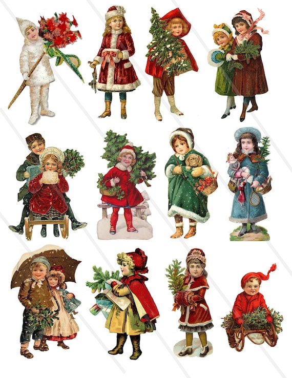 Victorian Christmas Clip Art
