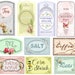 Vintage Pantry Labels Shabby Chic- Antique Decor, Farmhouse, Country ...