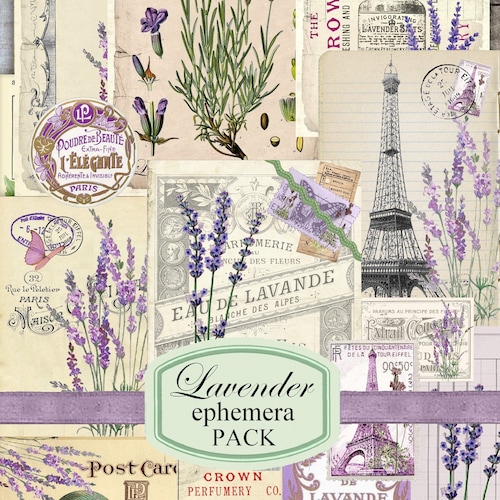 Lavender Lace Printable Digital Download Junk Journal - Etsy