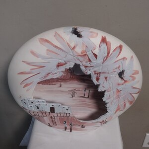 Vintage Signed Southwest Adobe Pottery Vase Cut Out by Diana Kohlerman ...