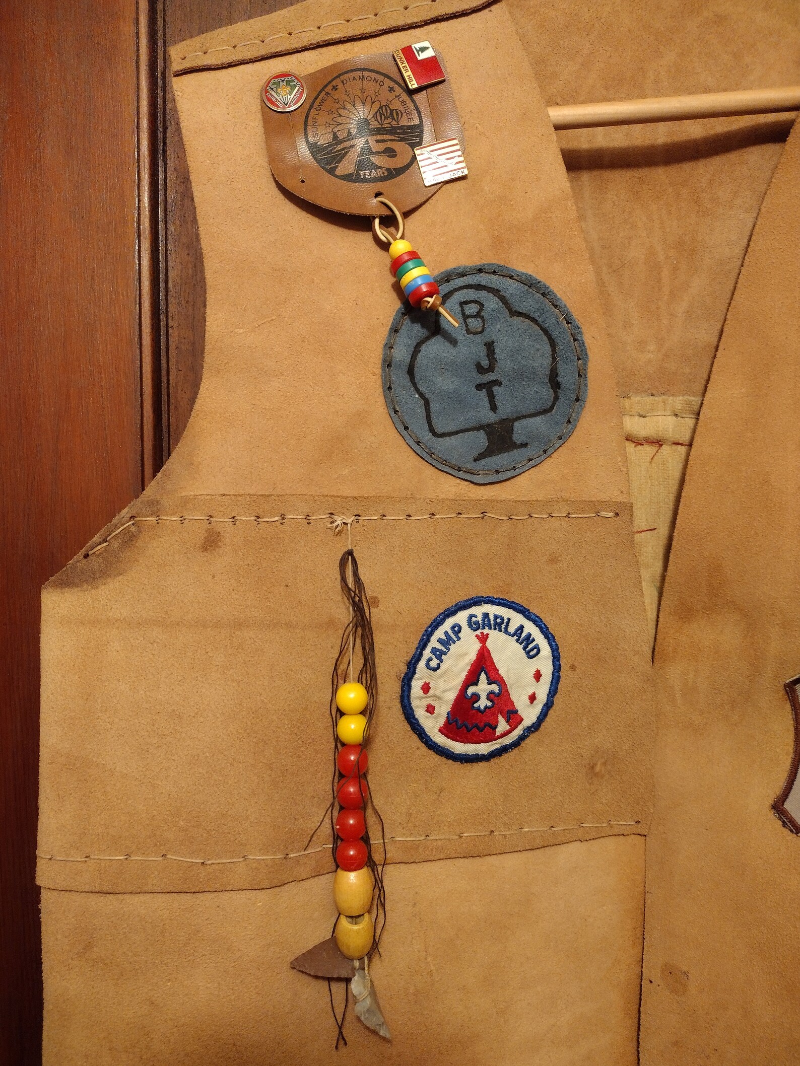 Vintage Boy Scouts Leather Vest With Patches and Pins - Etsy
