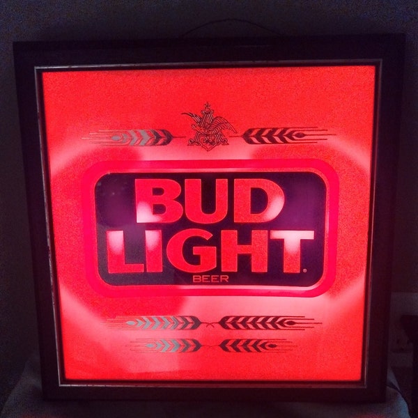 Vintage Bud Light Sign - Etsy